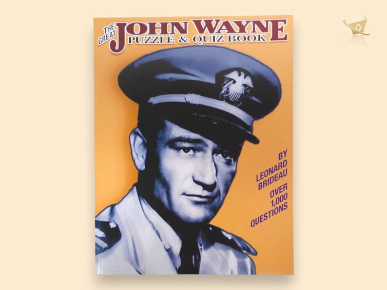 John Wayne Trivia Book: Movie Puzzles & Trivia Guide - Etsy