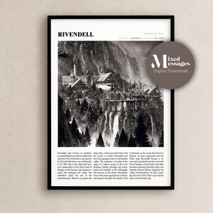 Lord of the Rings Poster Set | LOTR Art | Modern LOTR Prints | Middle Earth Locations | the ...