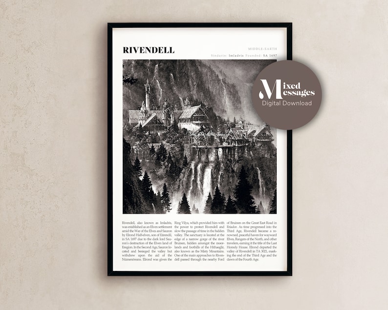 Lord of the Rings Poster Set | LOTR Art | Modern LOTR Prints | Middle ...