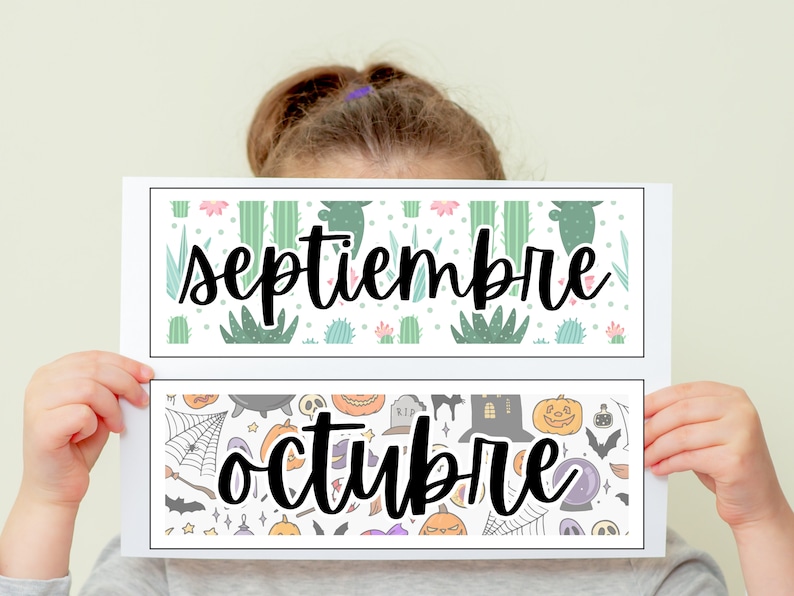Spanish Months and Days of the Week Printable Poster, Spanish Classroom ...