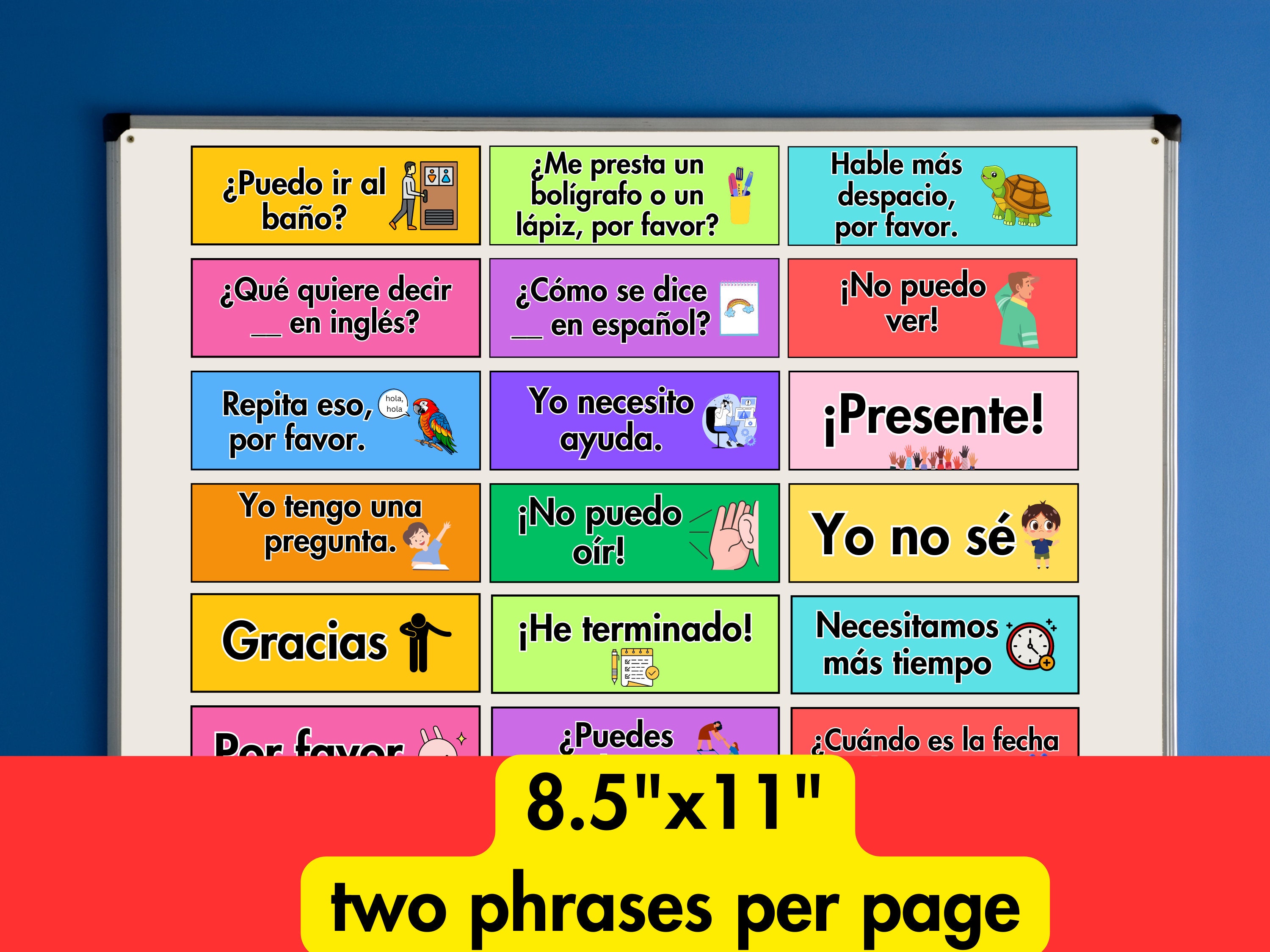 Spanish Poster Set Classroom Bundle: Alphabet, Countries, Months, Days ...