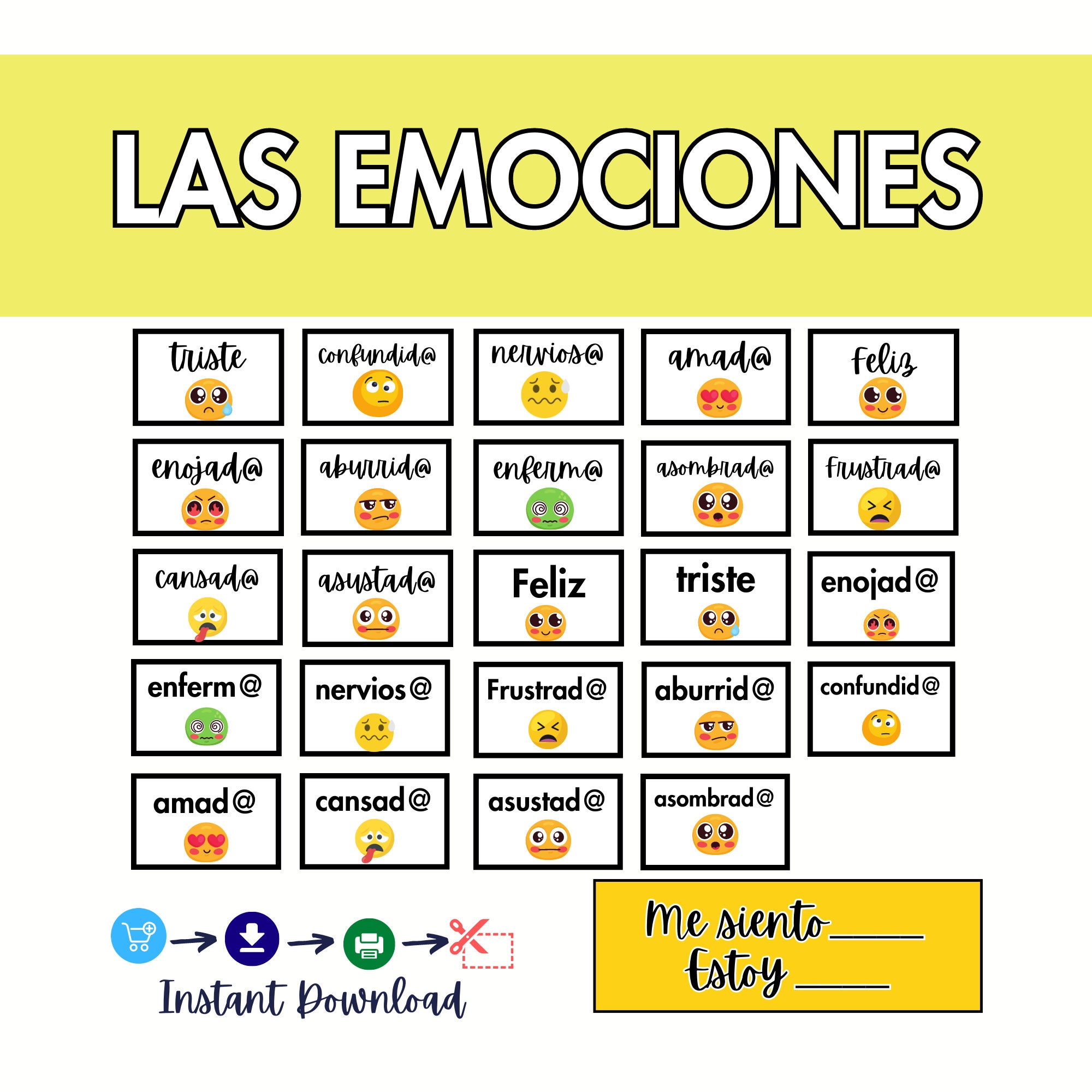 How Am I Feeling Emotions Poster, Las Emociones, Montessori Materials ...