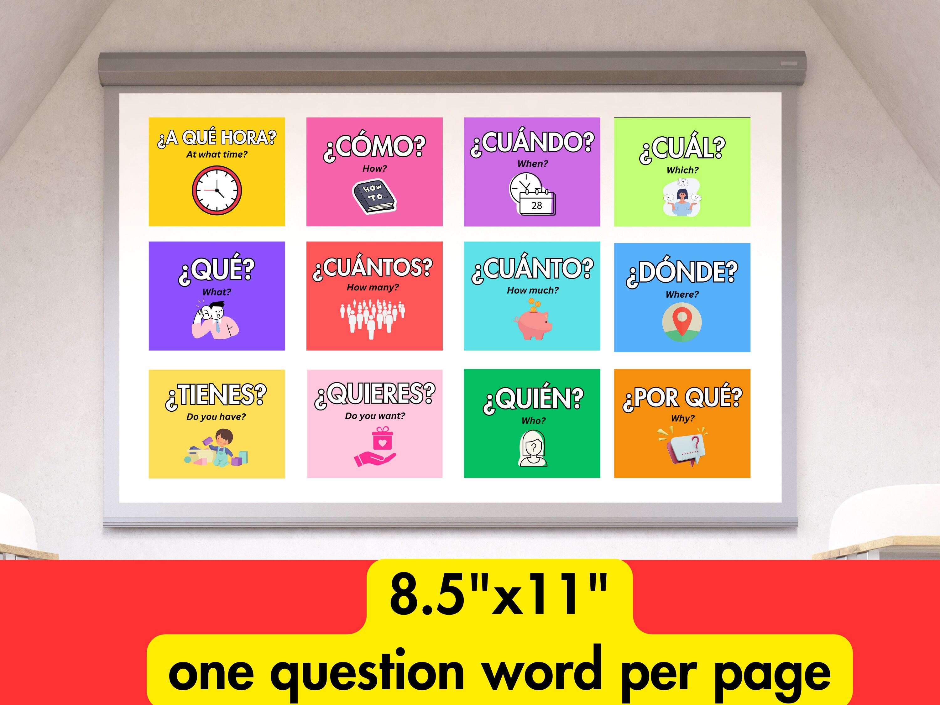 Spanish Poster Set Classroom Bundle: Alphabet, Countries, Months, Days ...