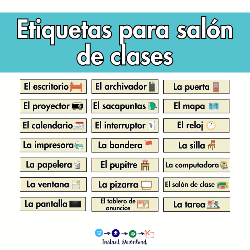 Spanish Classroom - Etsy