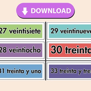 Spanish Numbers 1-100, Numbers Bilingual Edu, Números En Español ...