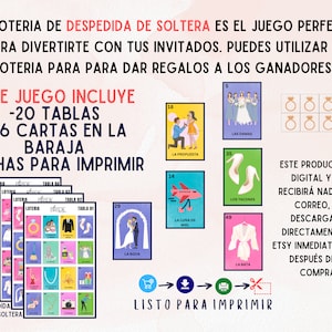 Loteria Despedida De Soltera En Español, Bridal Shower Bingo, Juegos ...