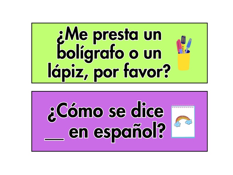 Spanish Classroom Phrases Poster, Teacher Resources, Classroom Decor ...