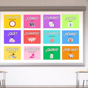 Spanish Classroom Question Words, Preguntas, Printable Posters PDF ...