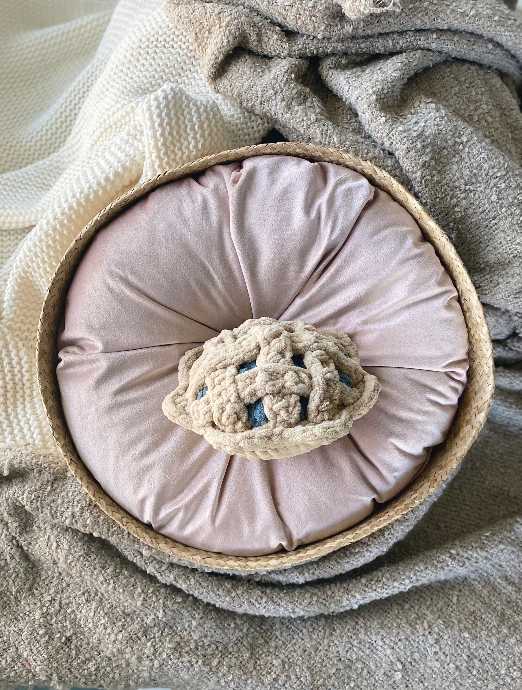 Crochet Blueberry Pie Plush Pie Plushie Pretend Play Toys for Babies ...