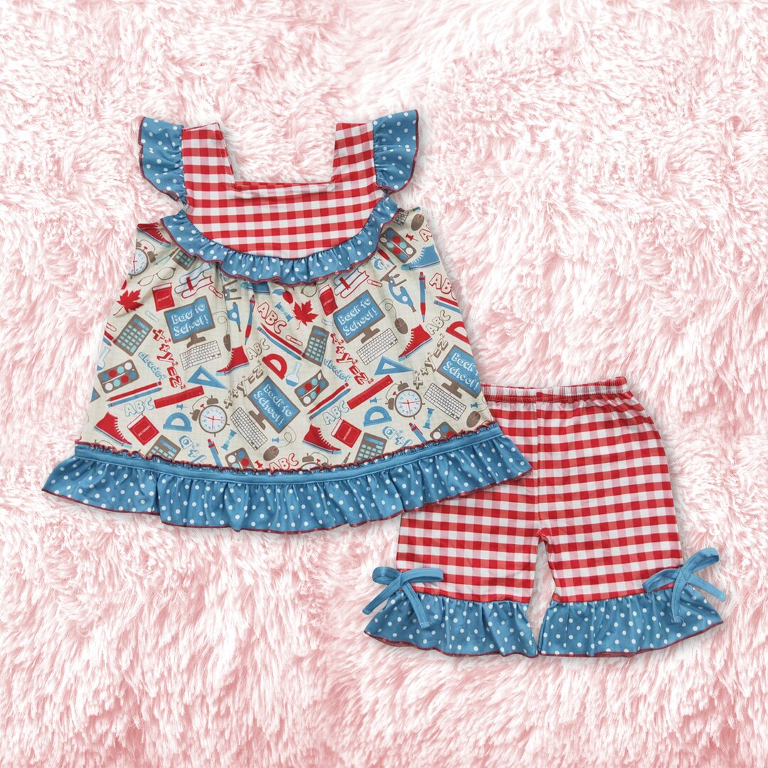 Girl Back to School Outfit,primary School,elementary School,girls ...