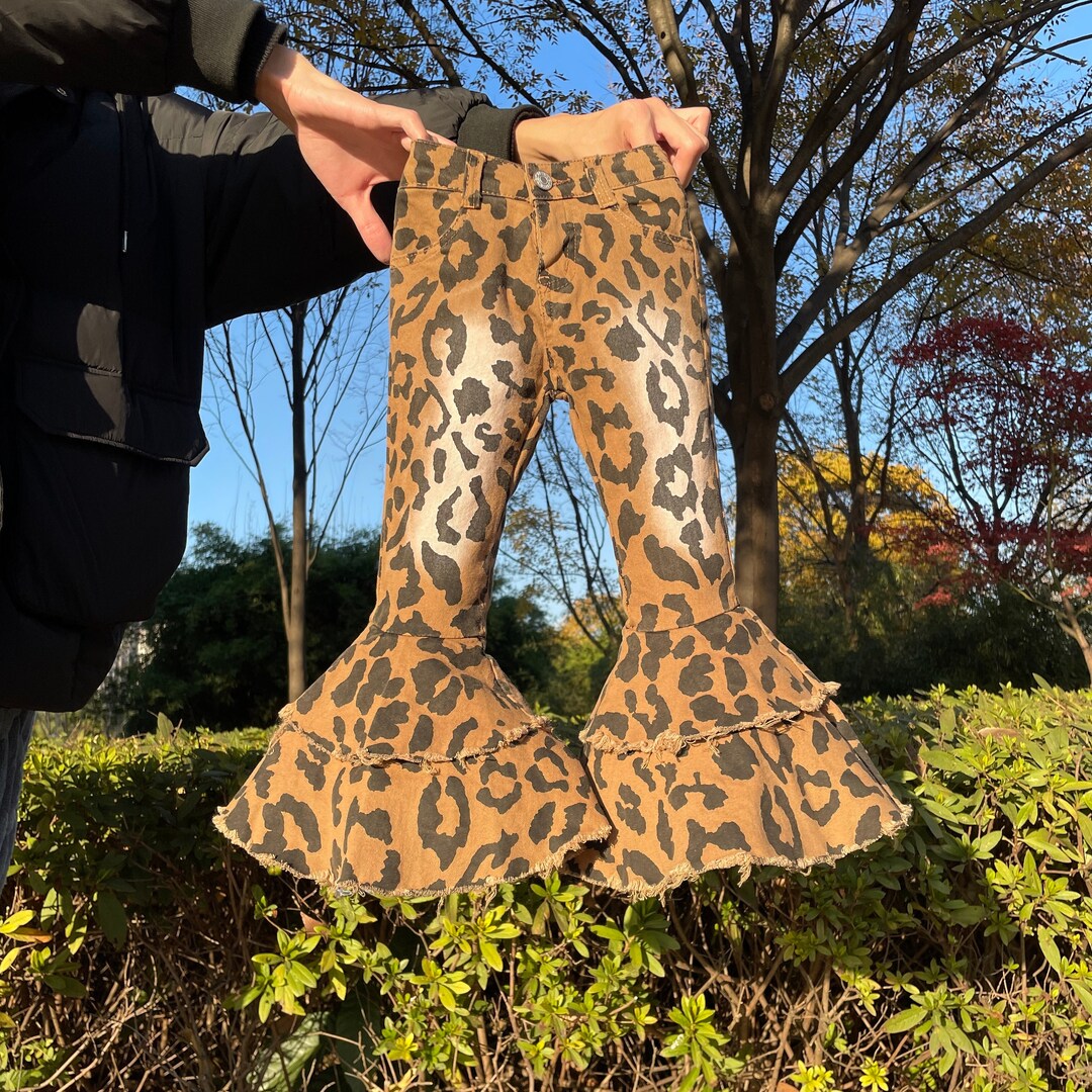 Teenage Girls Clothinggirl Leopard Jeanstoddler Pants - Etsy