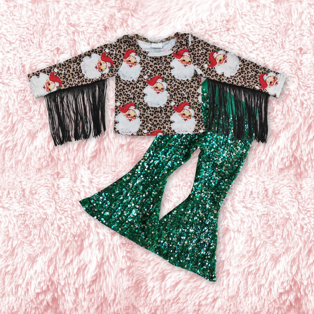 Girls Christmas Outfit,baby Girl Christmas Outfit,santa Claus,merry ...