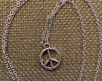 Costume Peace Sign Necklace - Etsy