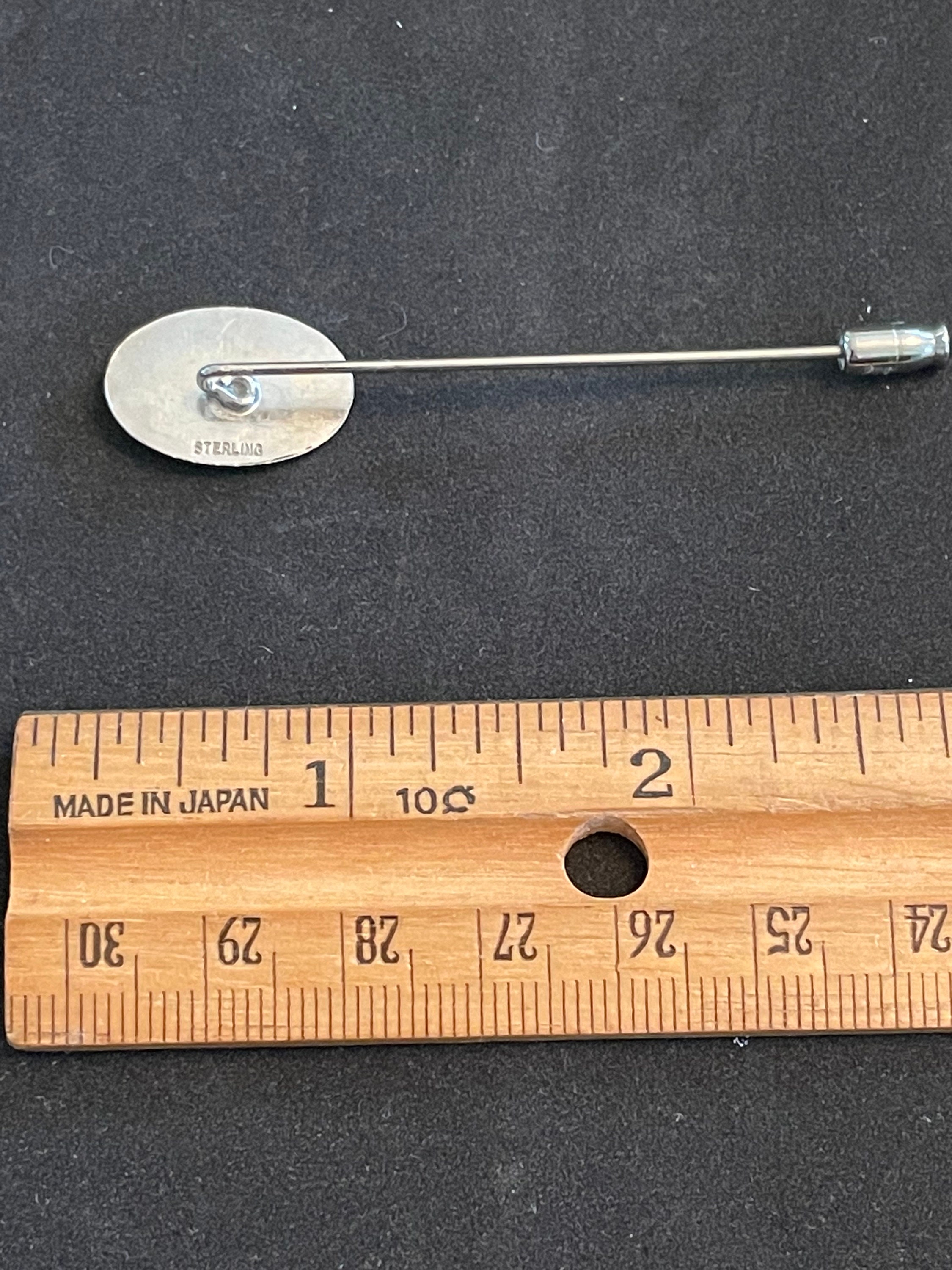 Vintage Sterling Silver Stick Pin - Etsy