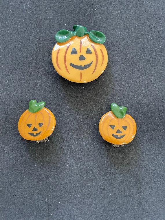 halloween earrings and pin - Gem