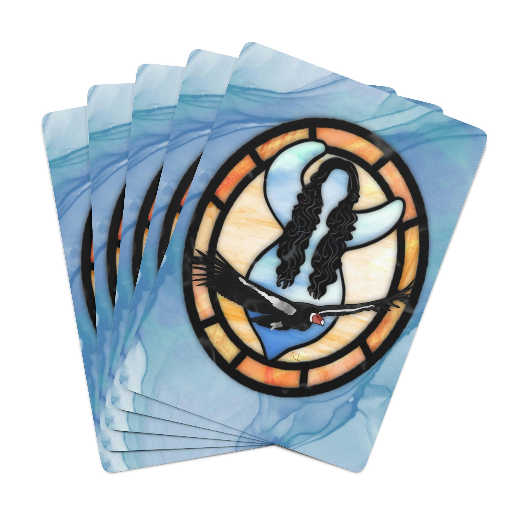 California Condor Goddess Playing Cards - Etsy