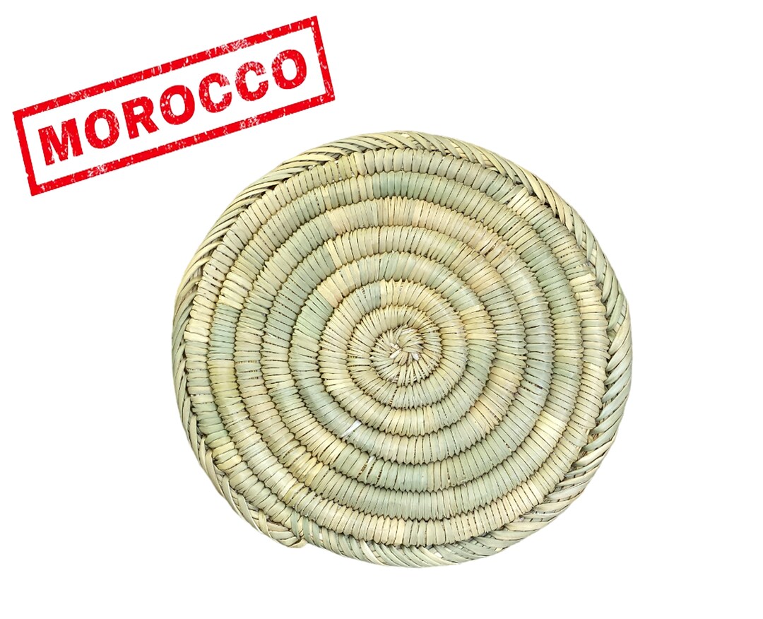 Palm Leaf Trivets Hand-woven by Moroccan Women in an Artisanal Way for ...