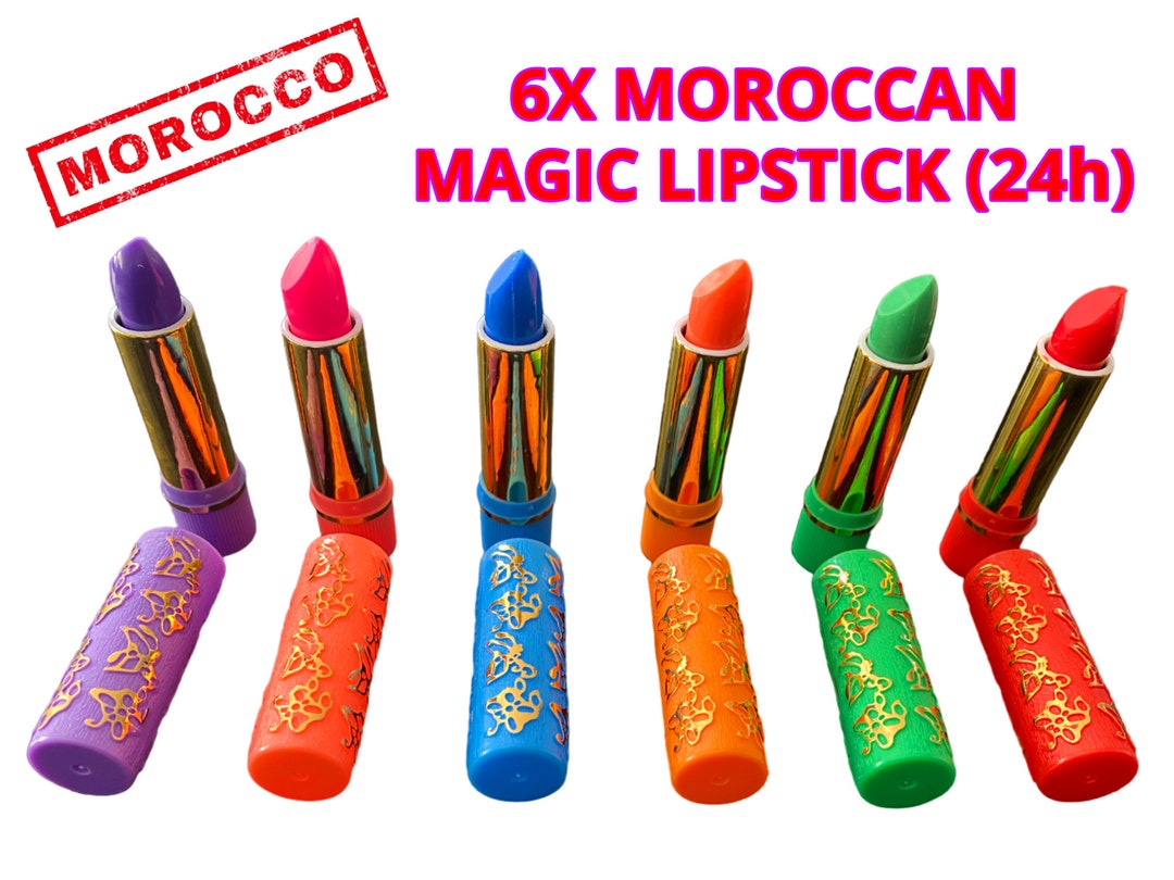 X6 Moroccan Magic Lipsticks 24h Color Changing in Pink - Etsy