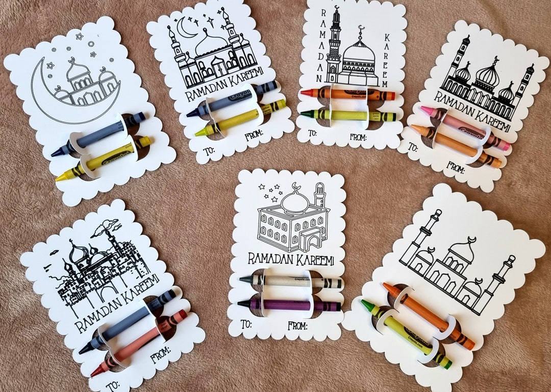 Ramadan Children's Colouring Cards and Activities. for Muslims Sitting ...