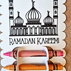Ramadan Children's Colouring Cards and Activities. for Muslims Sitting ...