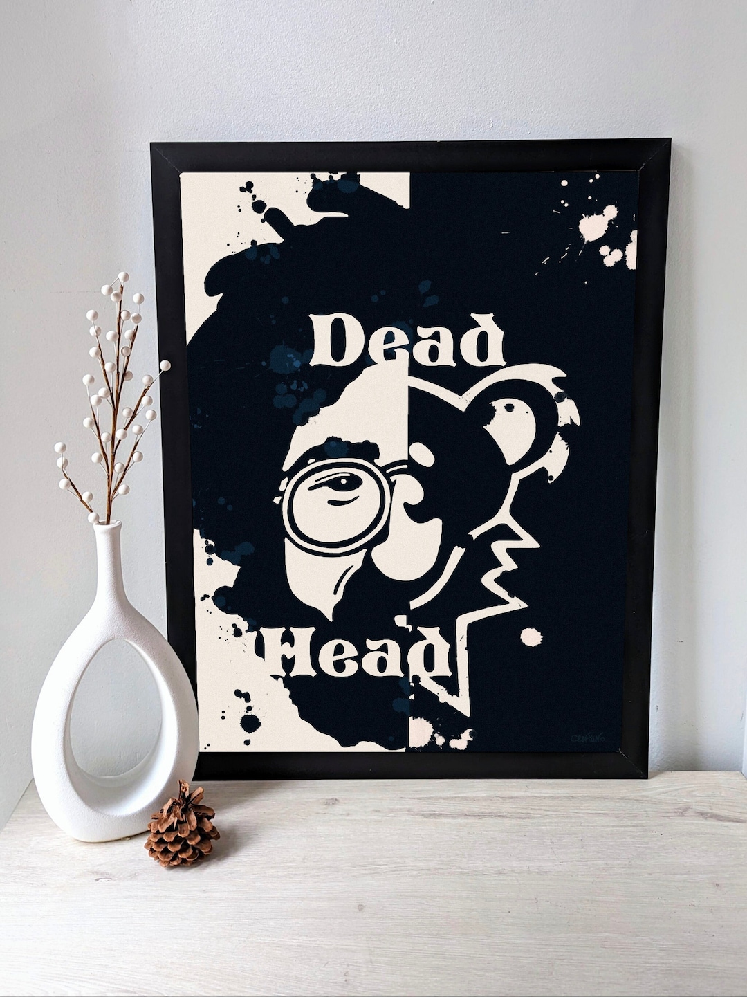 Grateful Dead Dead Head Morph Poster - Etsy