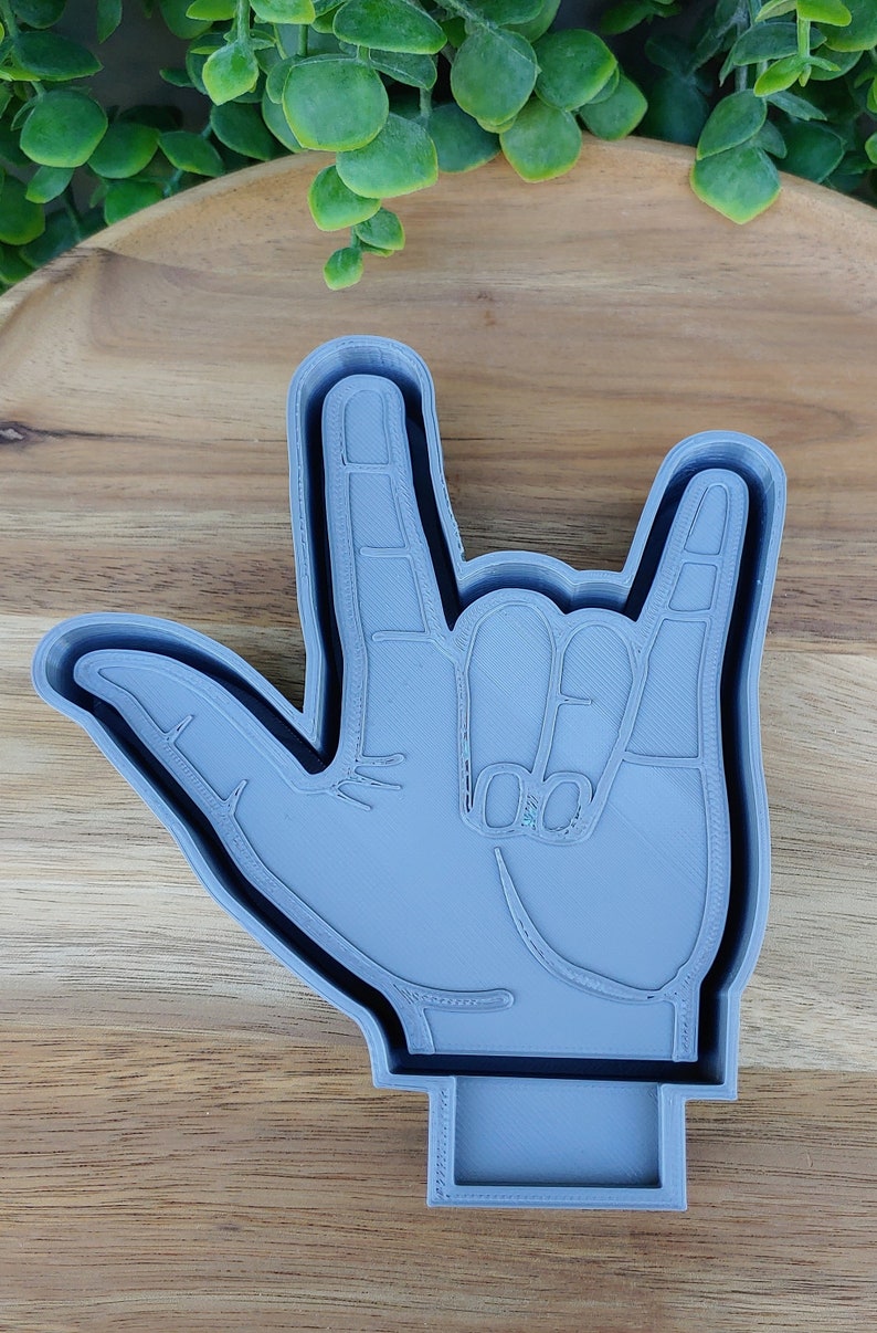 ASL Mold Housing | I Love You 3d-printed Mold | DIY American Sign ...