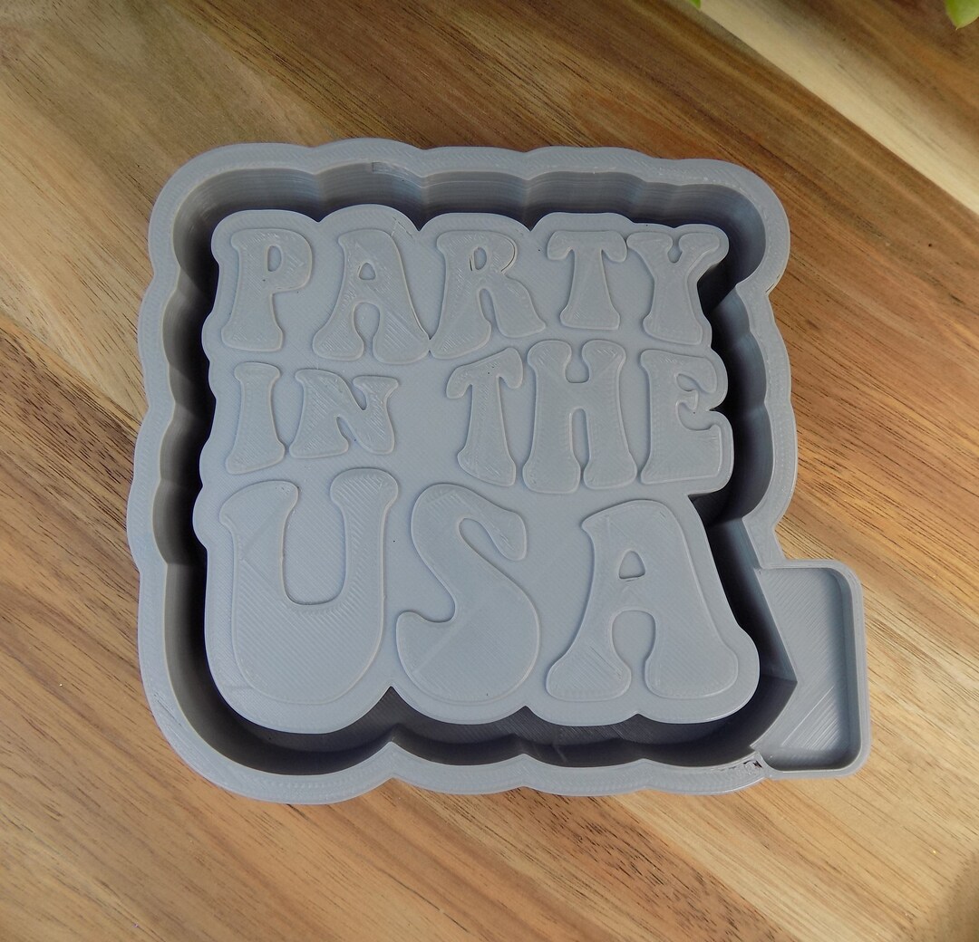 Party in the USA Car Freshie Mold Housing-3d-printed Mold Housing to ...