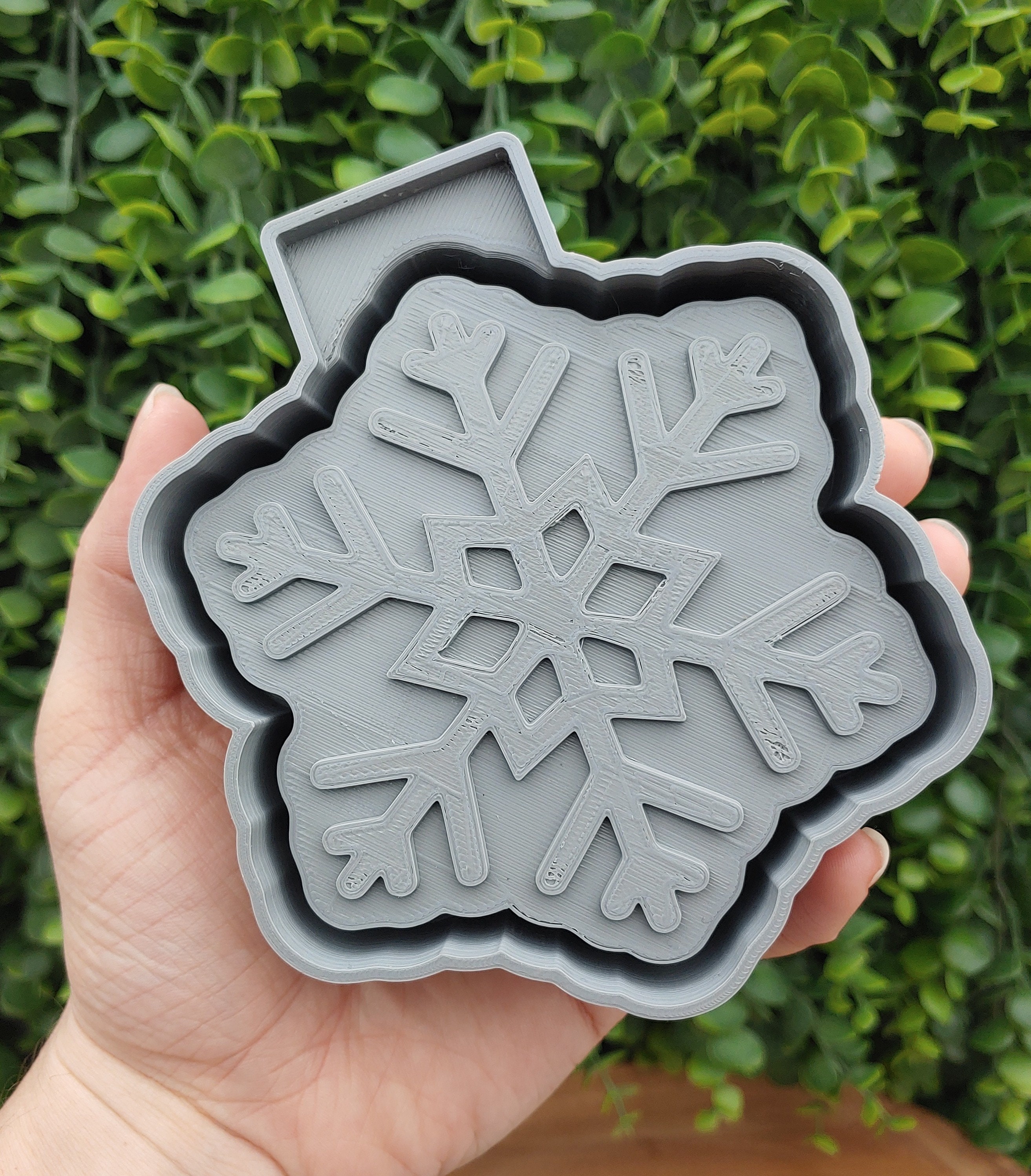 Snowflake Mold Housing Winter Themed 3d-printed Mold DIY Handmade ...