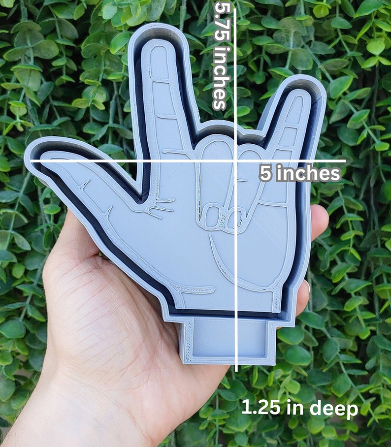 ASL Mold Housing | I Love You 3d-printed Mold | DIY American Sign ...