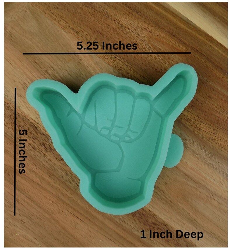 Hang Loose Hand Silicone Mold: Car Freshie, Wax & Resin Casting - Etsy