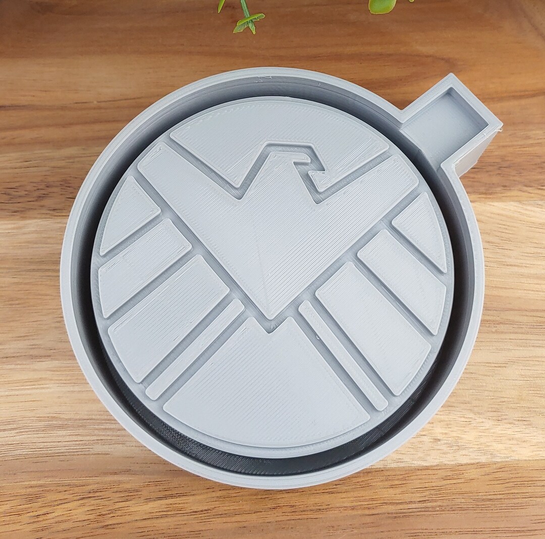 Shield Mold Housing Round Logo 3d-printed Mold DIY Superhero Silicone ...
