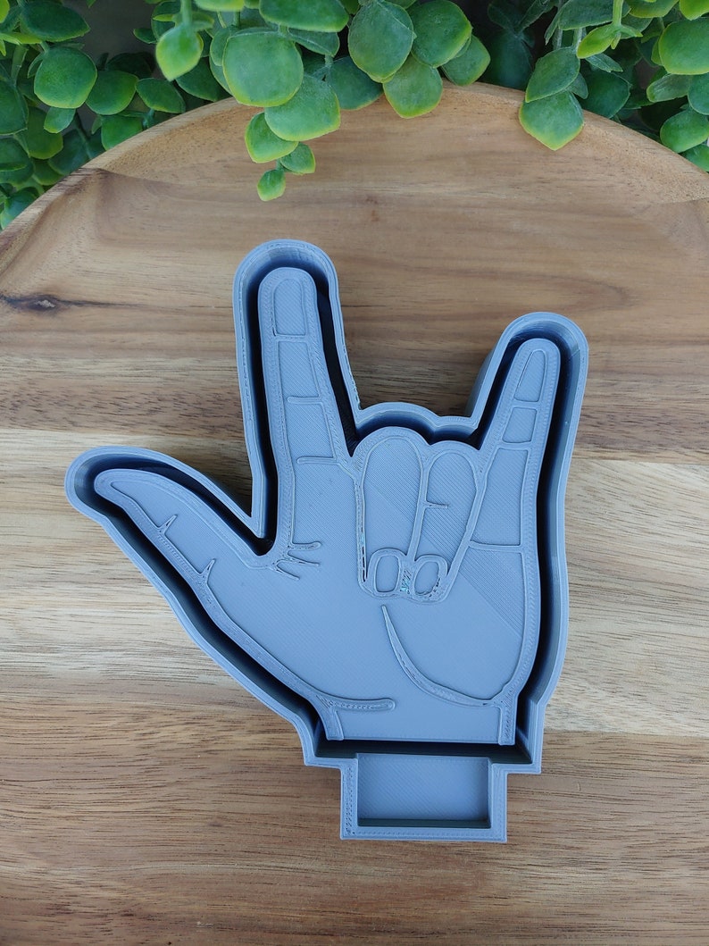 ASL Mold Housing | I Love You 3d-printed Mold | DIY American Sign ...