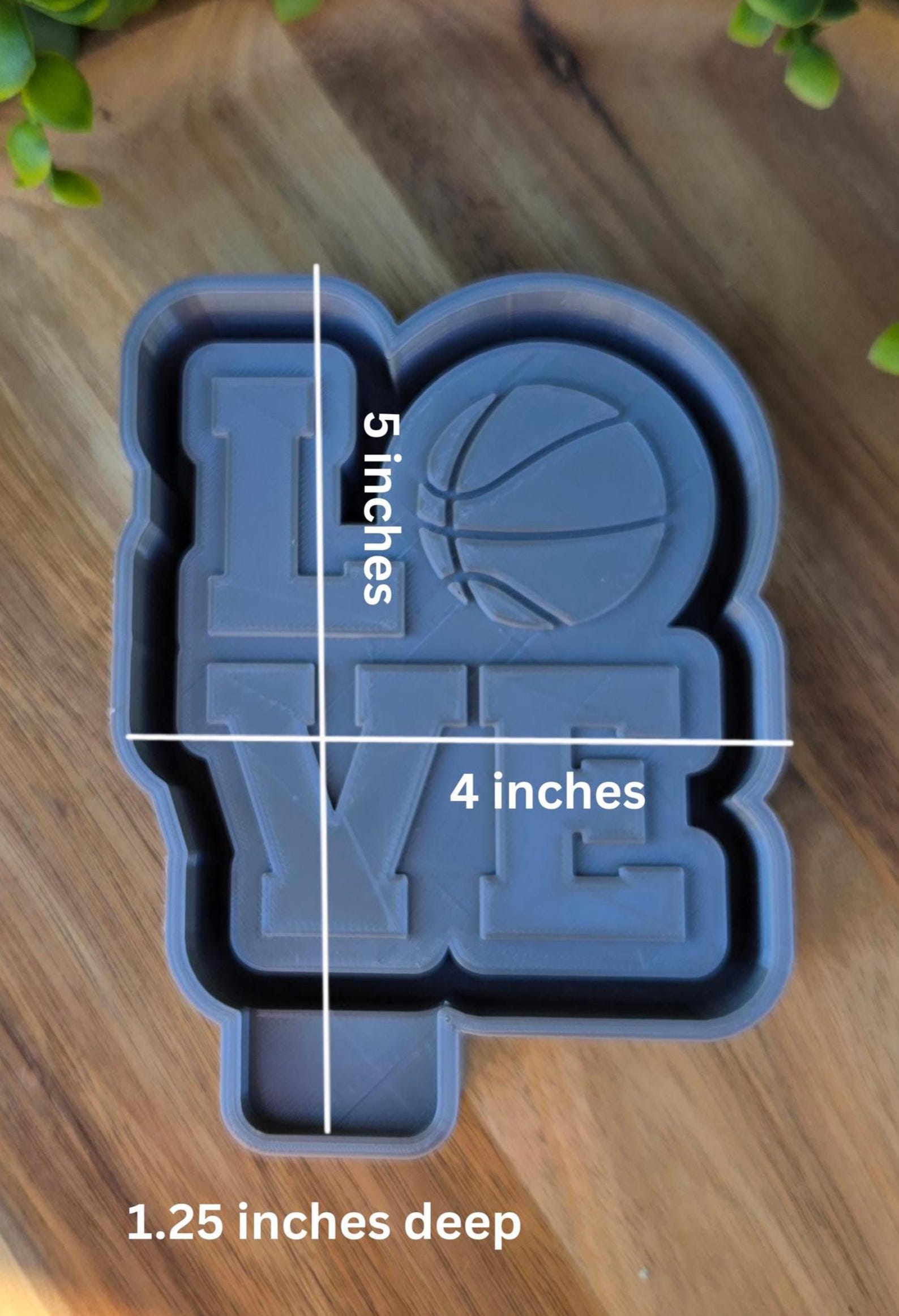 Love Basketball Car Freshie Mold Housing: Sport-themed 3d-printed Mold ...