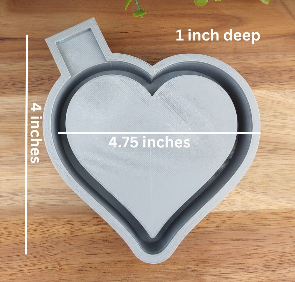 Heart Outline Freshie Mold Housing | Cute 3d-printed Mold Maker | DIY ...