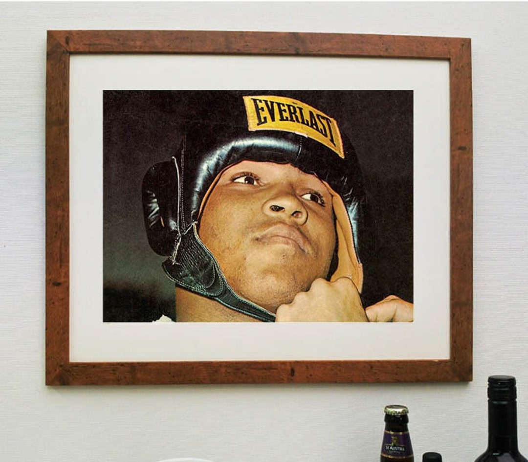 Cassius Clay Boxing Legend Head Gear Colour Poster - Etsy