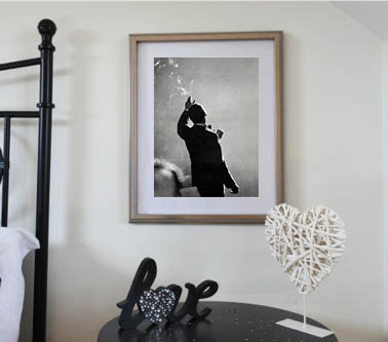 Frank Sinatra Silhouette Poster Etsy
