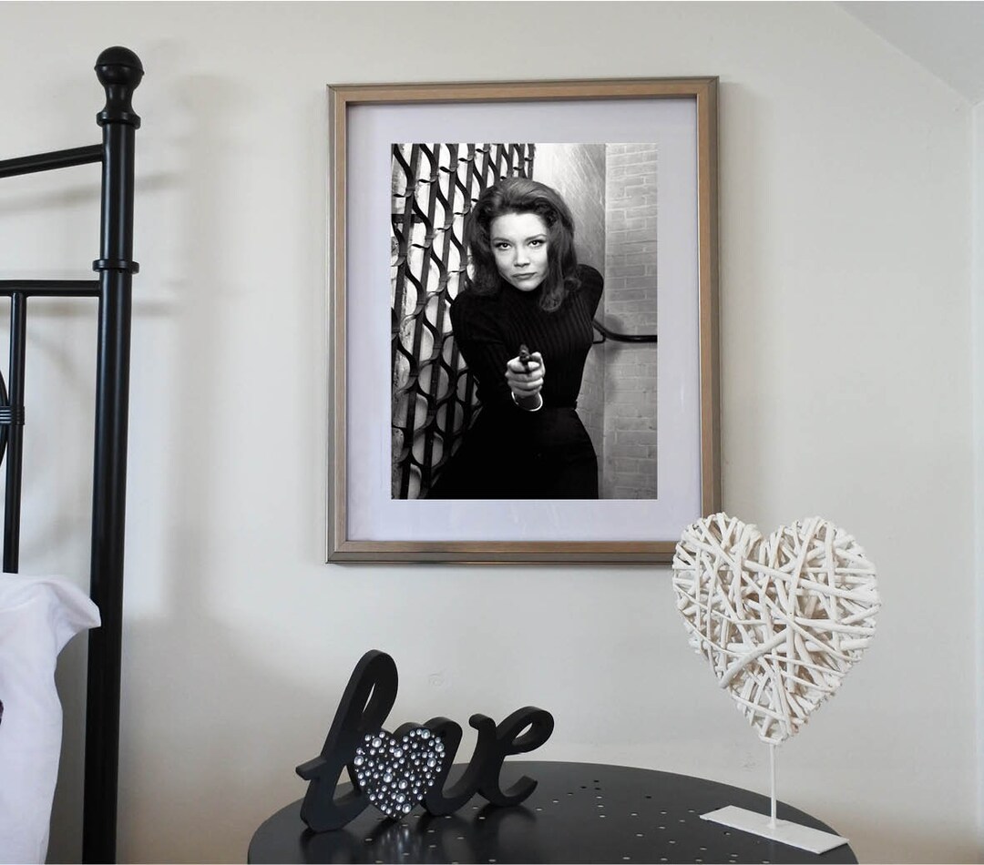 The Avengers Diana Rigg Emma Peel Gun Poster - Etsy