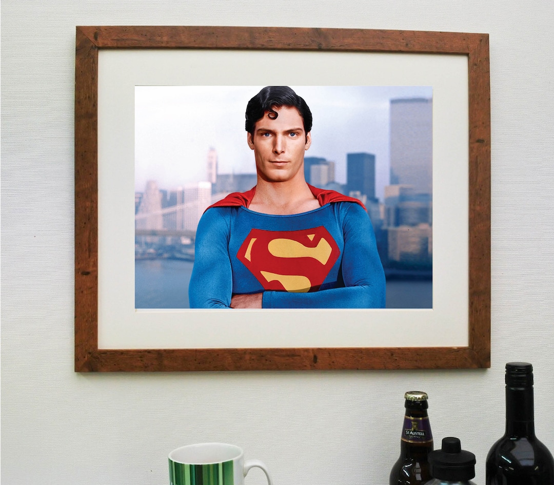 Superman Christopher Reeve Skyline POSTER - Etsy