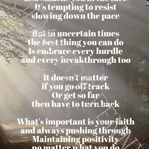 A Poem About Life, Changes, Strength, Growth, & Faith. Available for ...