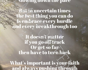 A Poem About Healing, Strength, Growth, & Faith. Available for Instant ...