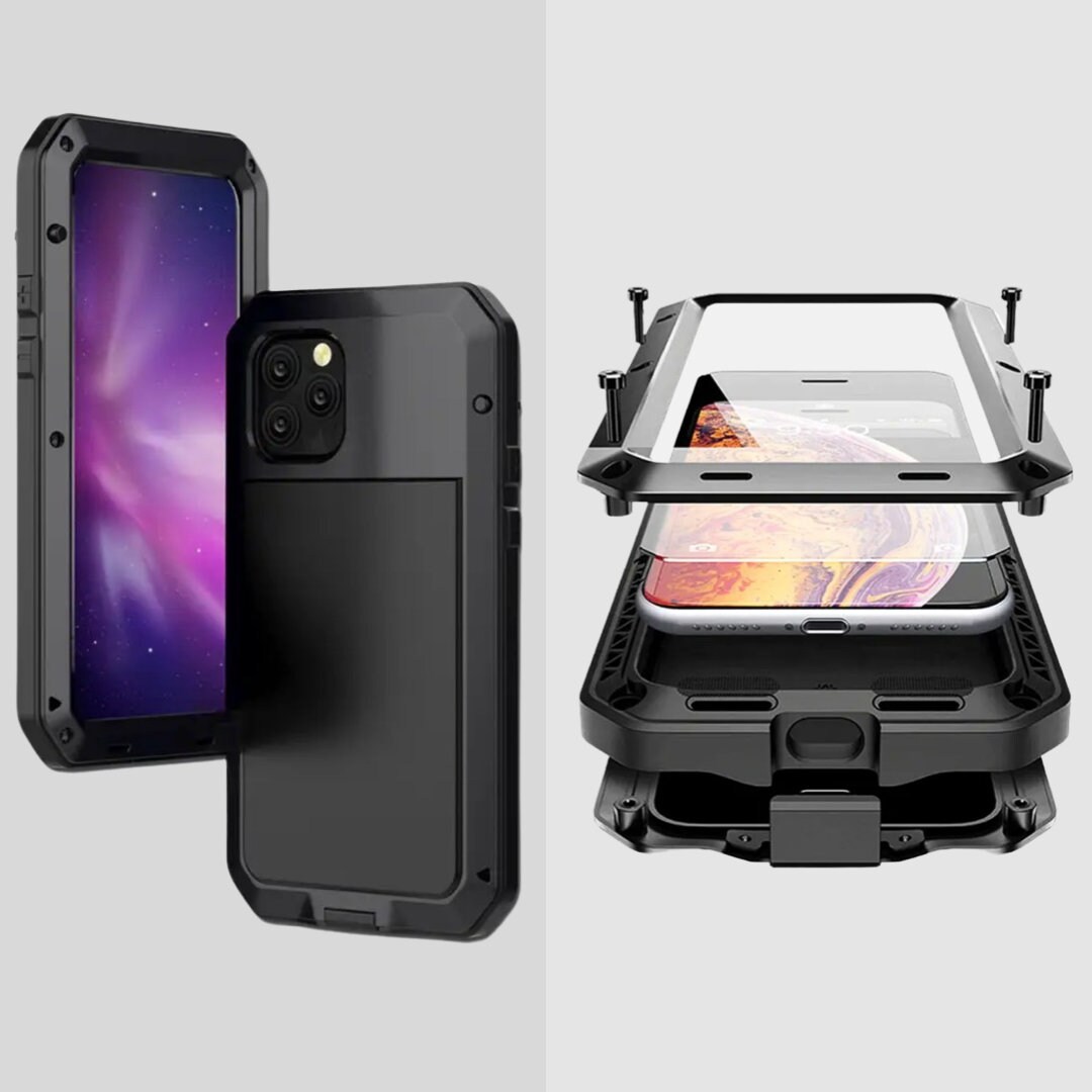 Shockproof Armor Metal Aluminum Phone Case for iPhone 15 14 13 12 11 ...