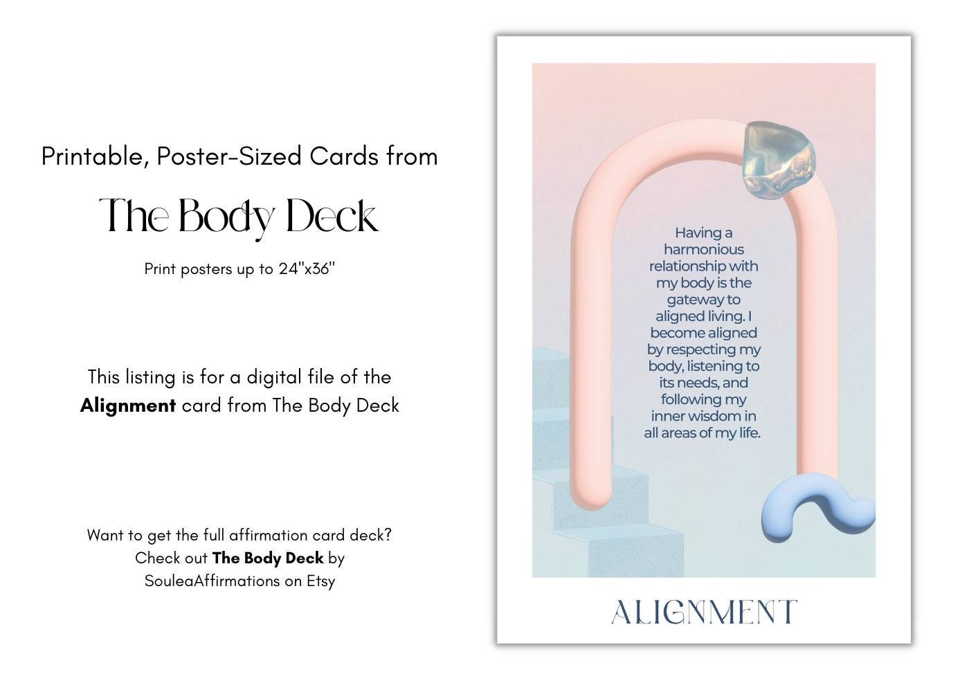 Alignment Affirmation Printable Poster JPEG File Prints up to 24x26 ...