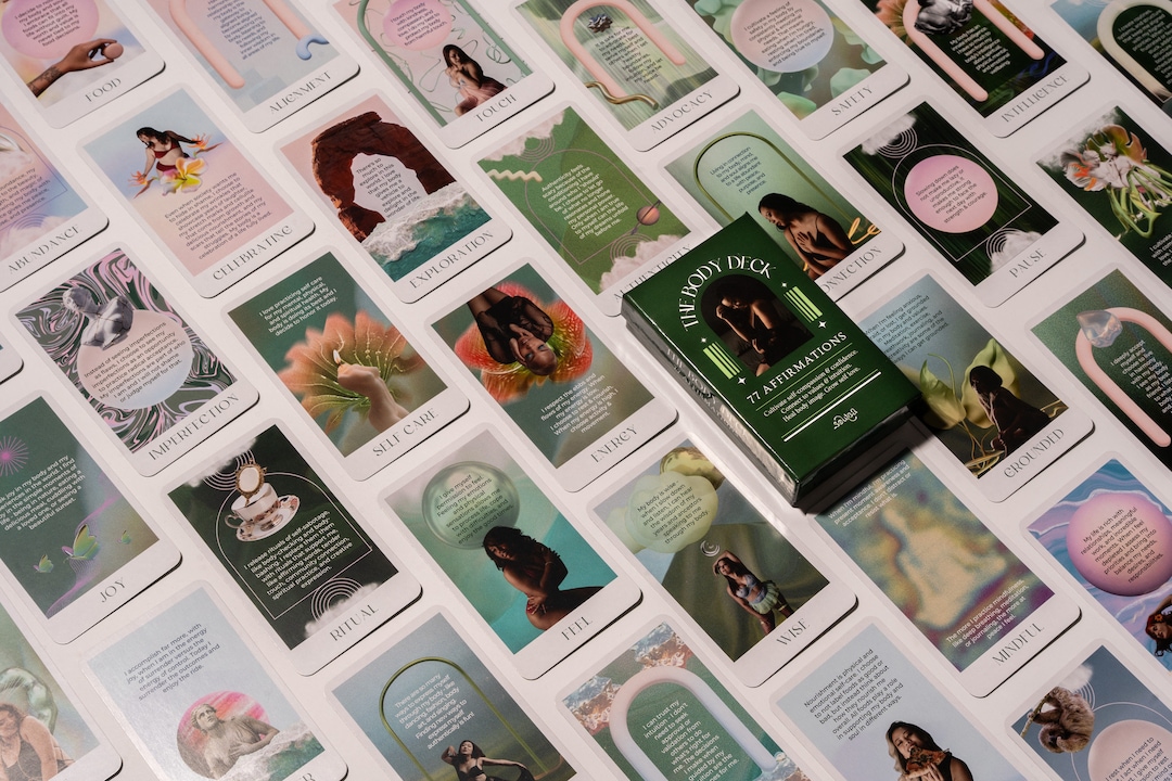 The Body Deck: 77 Daily Affirmations Cards for Women, Gift for Self ...