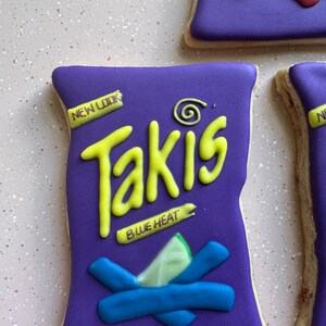 1 Dozen Custom Decorative Cookies L Takis | Chips L Birthday | Party ...
