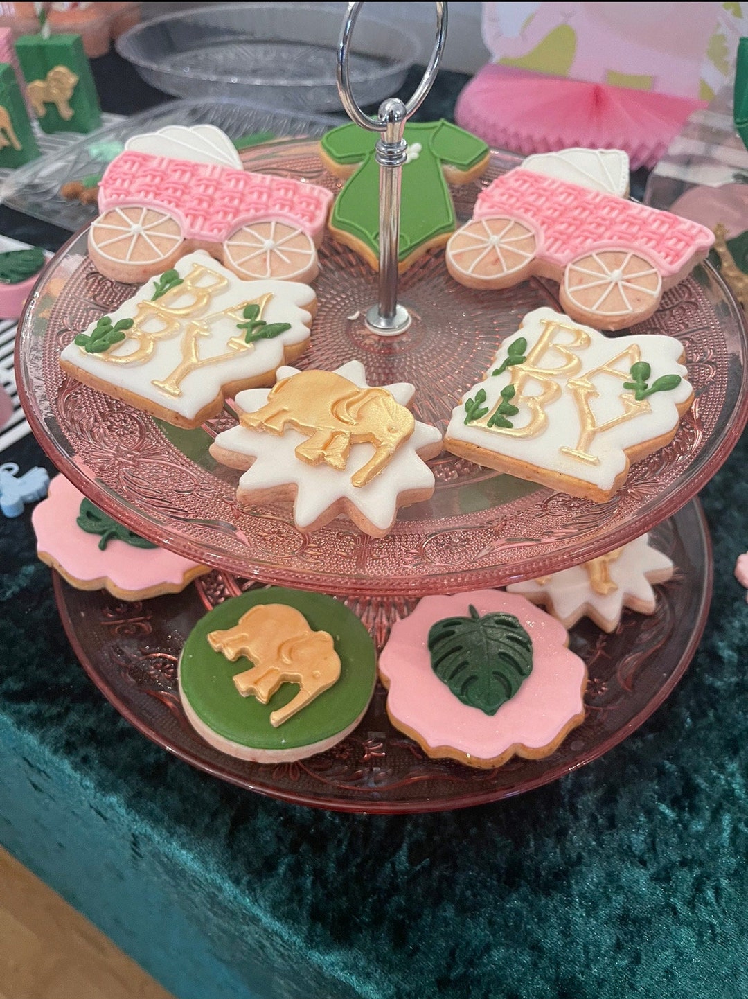 Safari Cookies | Royal Icing Zoo Animals, 1 Dozen - Etsy