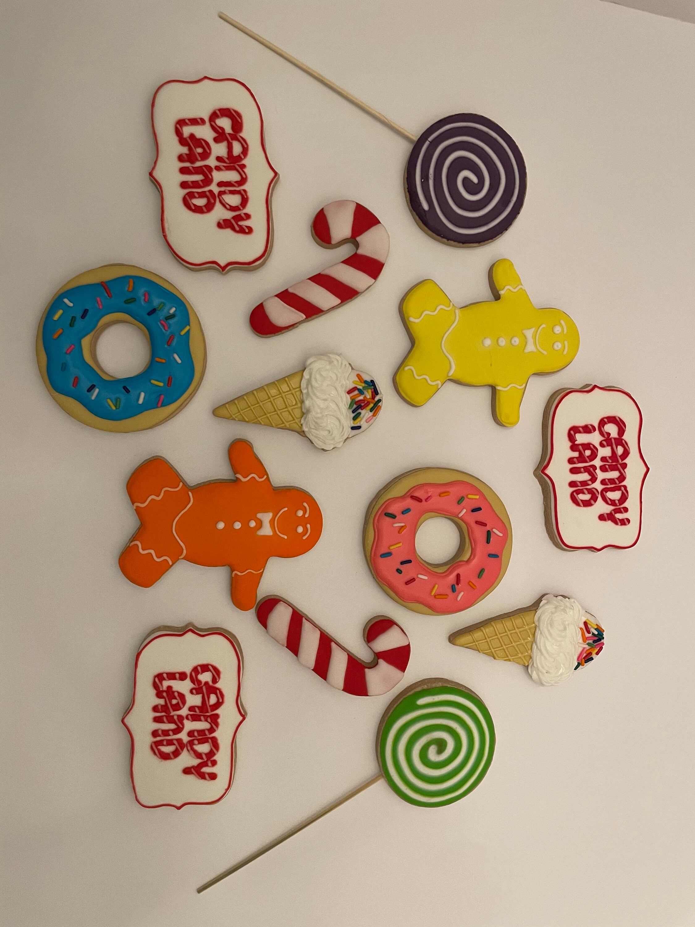 1 Dozen Candy Land Themed Decorative Cookies - Etsy