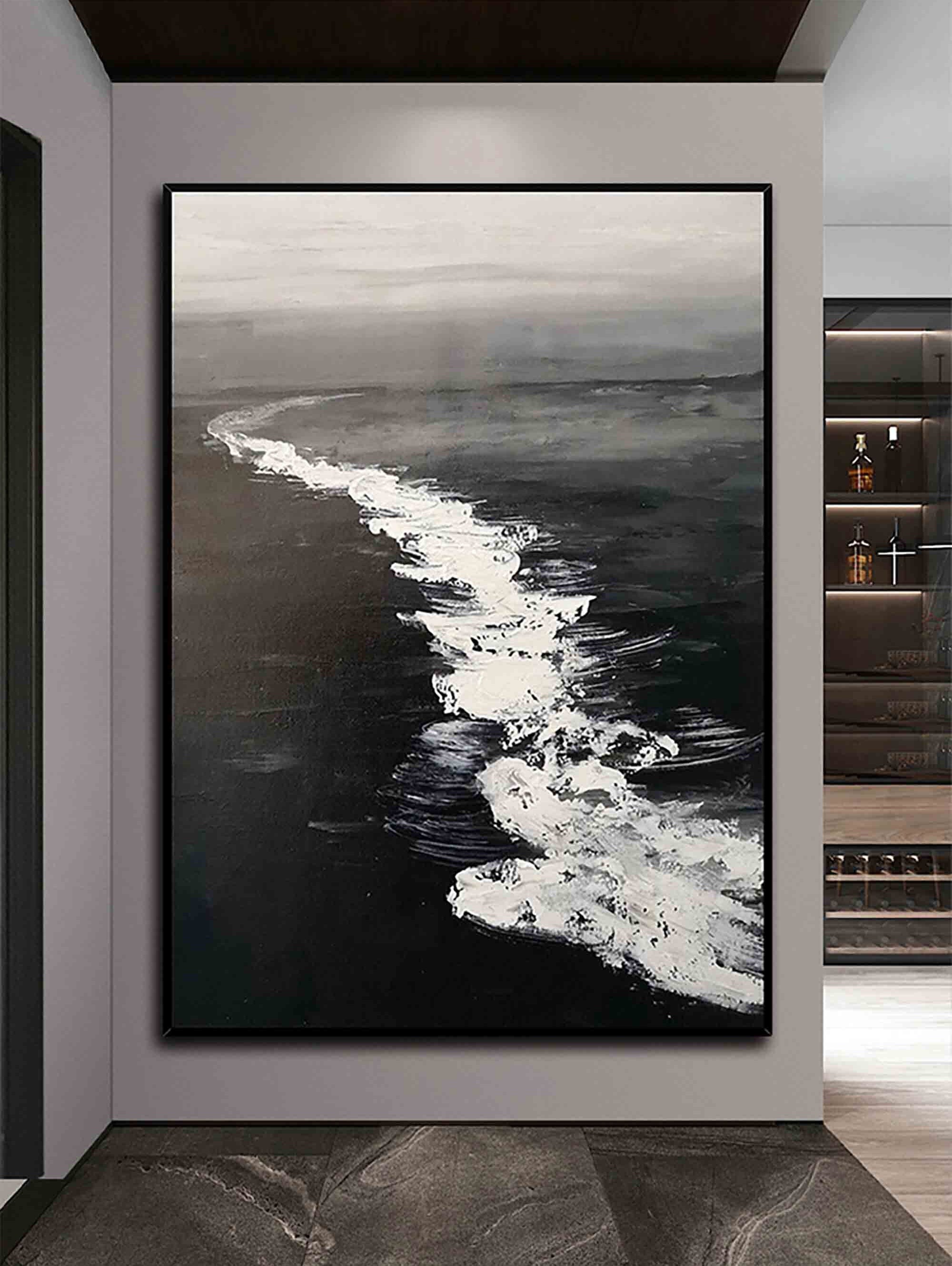 Large Beach Painting - Etsy