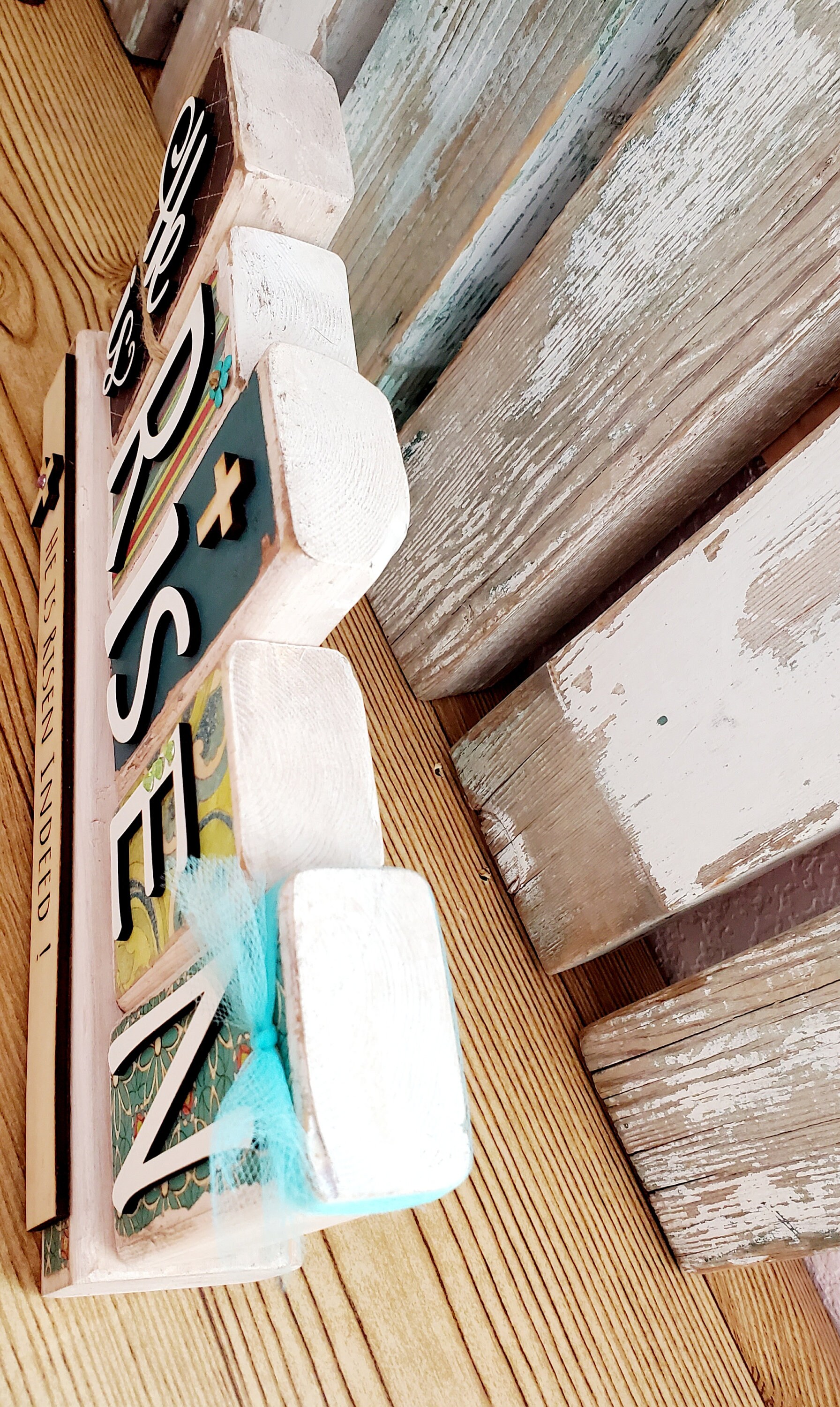 He is Risen Rustic / Wood Blocks Perfect Home Decor for - Etsy