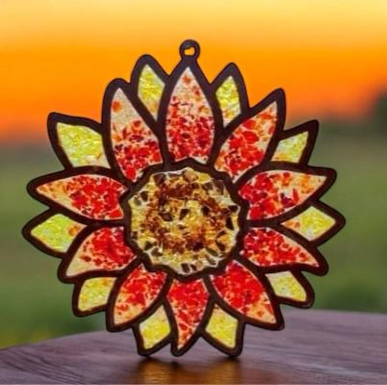Sunflower Suncatcher Frame: Laser Cut Wood, DIY Resin Art - Etsy
