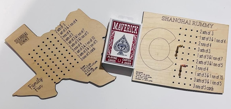 Shanghai Rummy or Frustration Rummy Travel Games - Tx and CO State ...